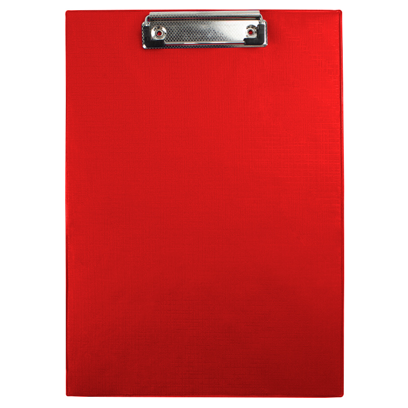 Clipboard Carton Plastifiat Simplu A4 Evoffice - Rosu - nvpbirotica.ro